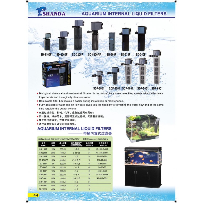 Aquarium Internal Liquid Filters